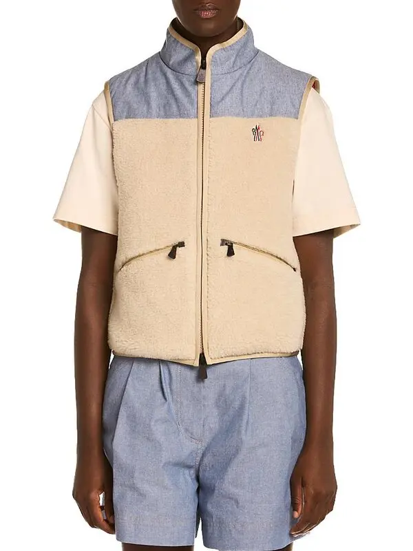 Moncler Combo Vest - Light Beige