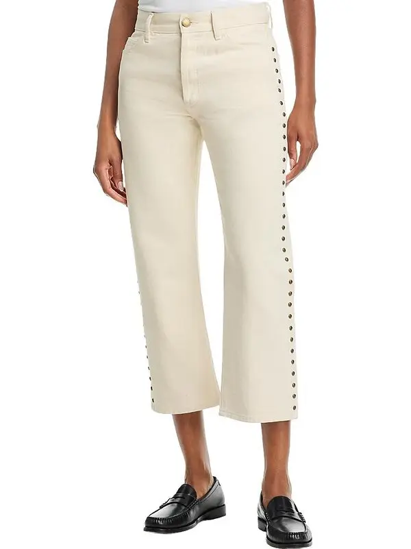 The Great. The Studded Wayne Jeans - Natural