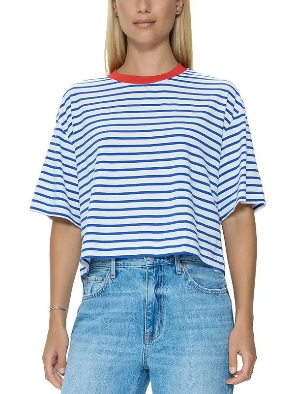 PISTOLA Mae Cropped Tee - Maritime