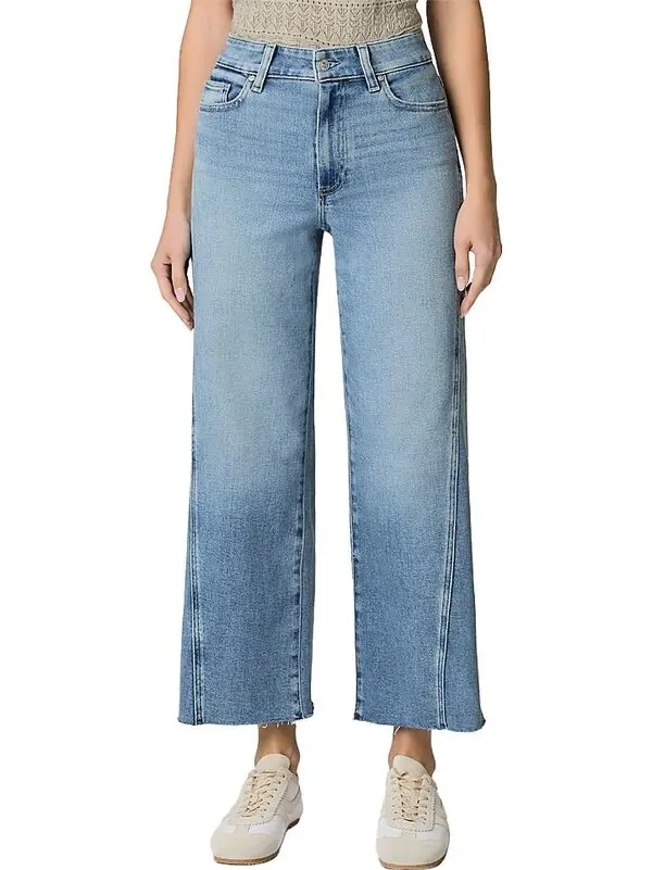 Paige Anessa High Rise Wide Leg Jeans - Explorer