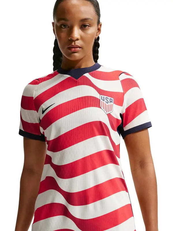 Nike Usmnt 2026/27 Match Home Aero-fit Soccer Authentic Jersey - White