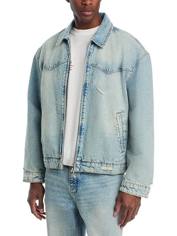 REPRESENT Guns N' Roses Denim Jacket - Light Vintage Blue
