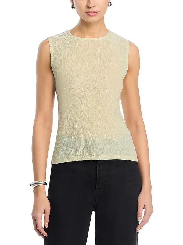 FRAME The Dimensional Mesh Top - Soft Lime