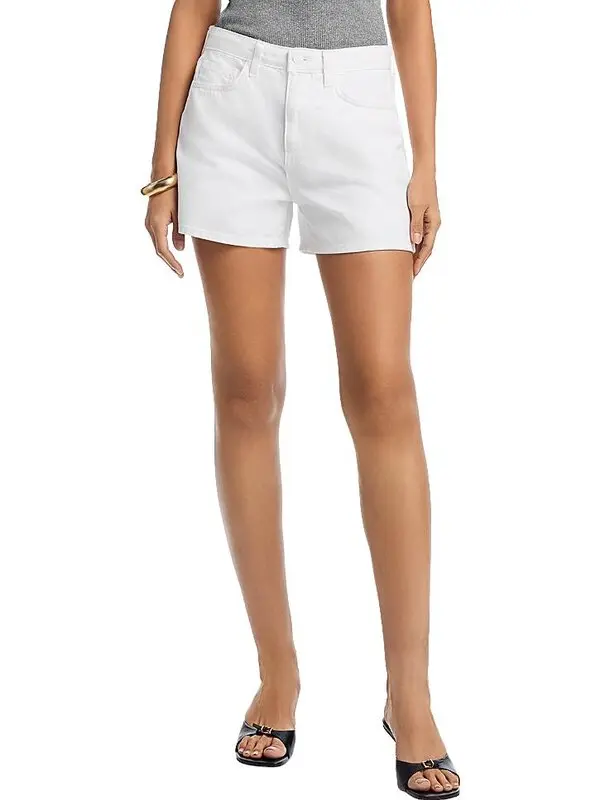 L'Agence Lissania Ultra High Rise Jean Shorts - Blanc