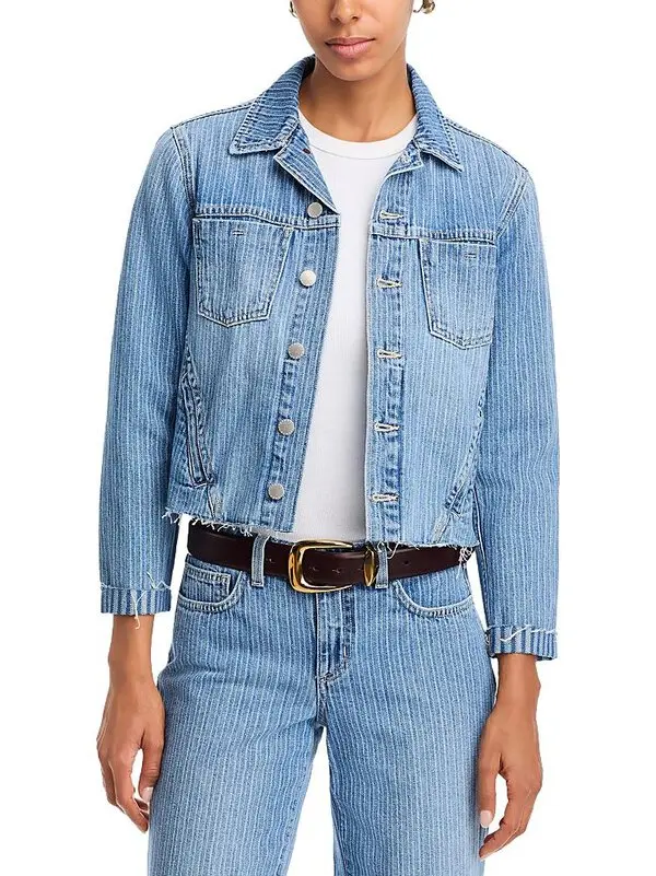 L'Agence Janelle Slim Raw Jacket - Carmel