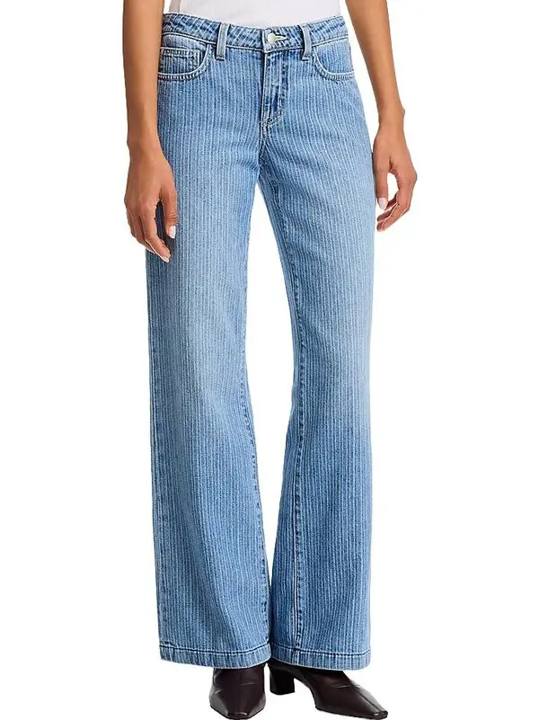 L'Agence Joanne Low Rise Wide Leg Jeans - Carmel
