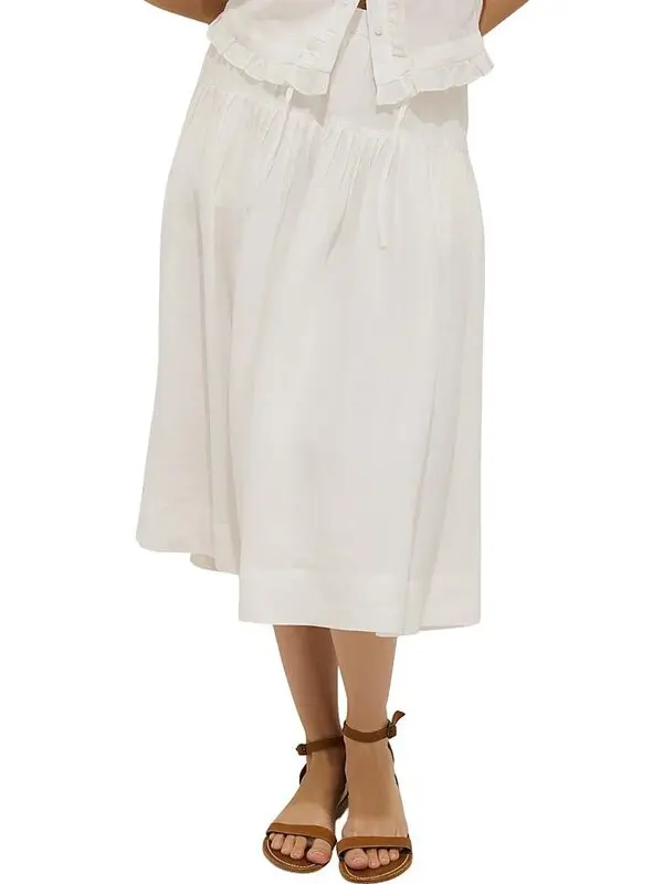 ALEX MILL Brittany Midi Skirt - Off White