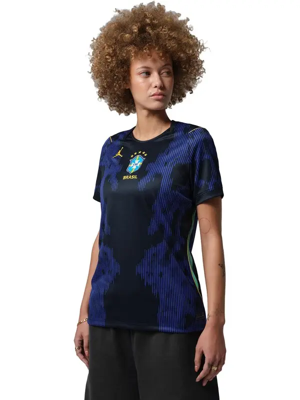 JORDAN Brazil 2026 Stadium Away Dri-fit Soccer Replica Jersey - Blue