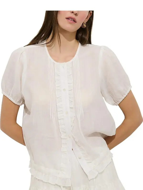 ALEX MILL Brittany Top - Off White