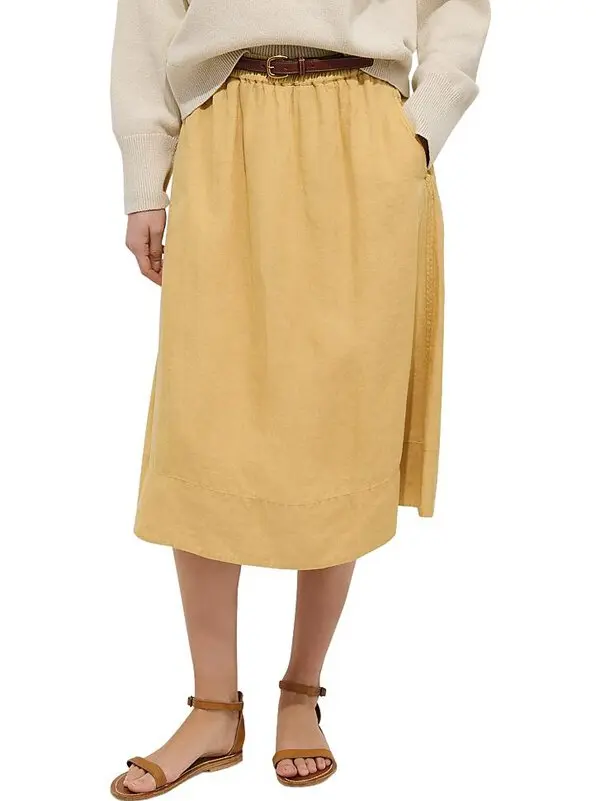 ALEX MILL Maddie Linen Skirt - Light Sienna