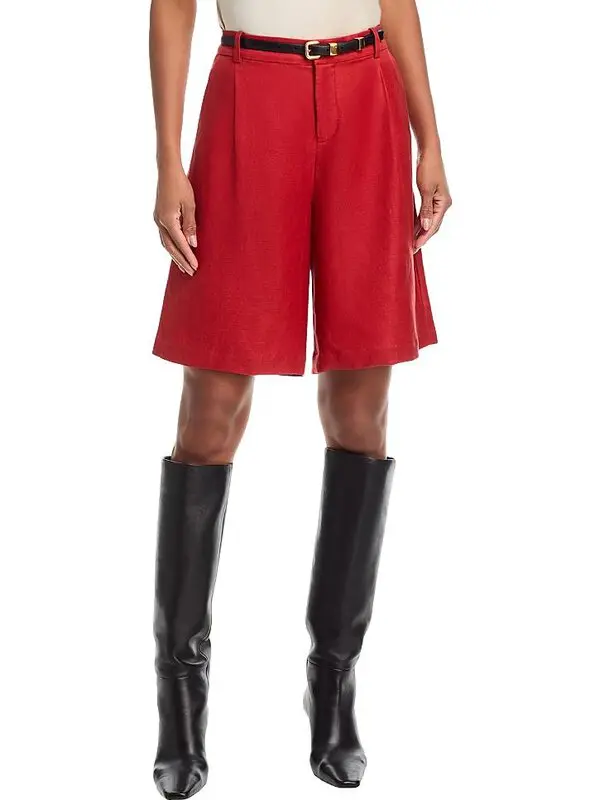 L'Agence Doretta Bermuda Shorts - Poppy