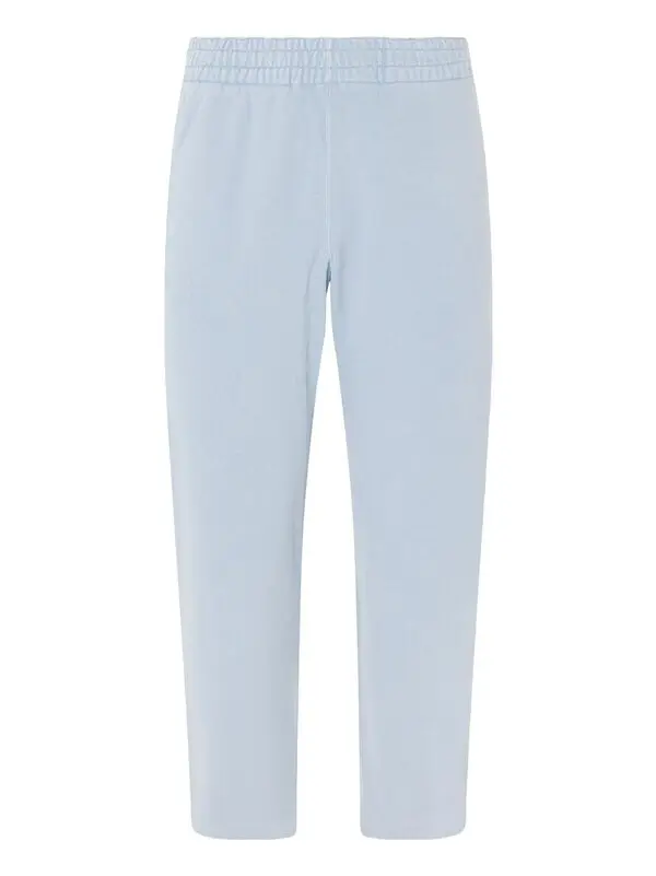 REMI RELIEF Straight-leg Cotton-jersey Sweatpants - Blue