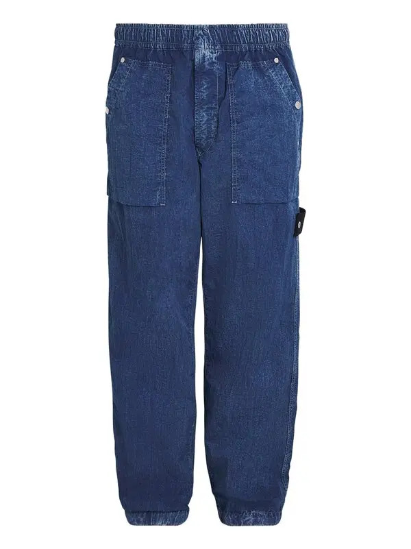 Stone Island Hollow Fibre Fatigue Trousers - Blue