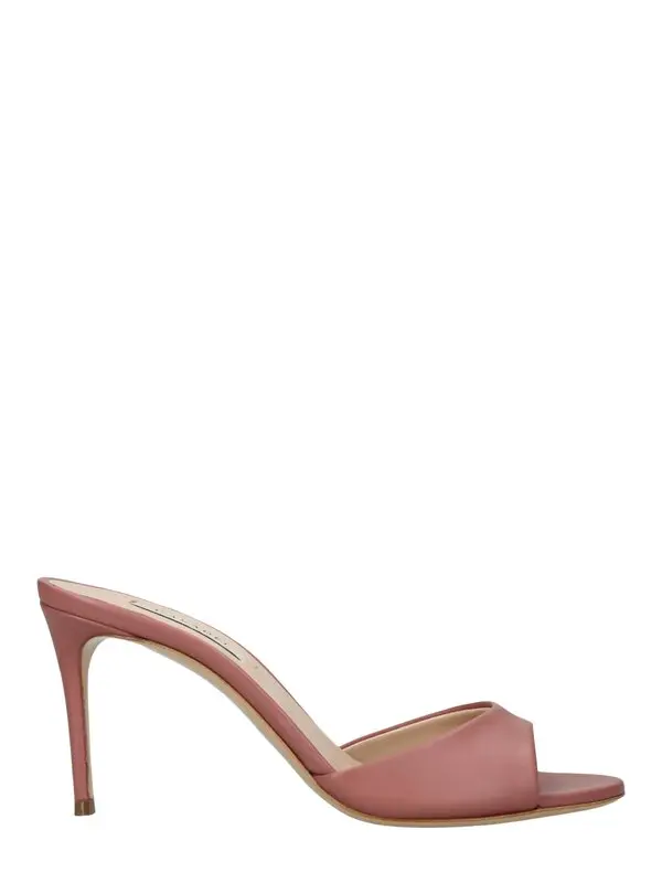 Casadei Leather Julia Mules - Pink