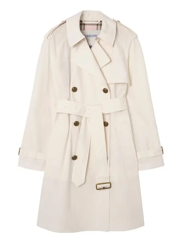 Burberry Mid-length Belgravia Trench Coat - White