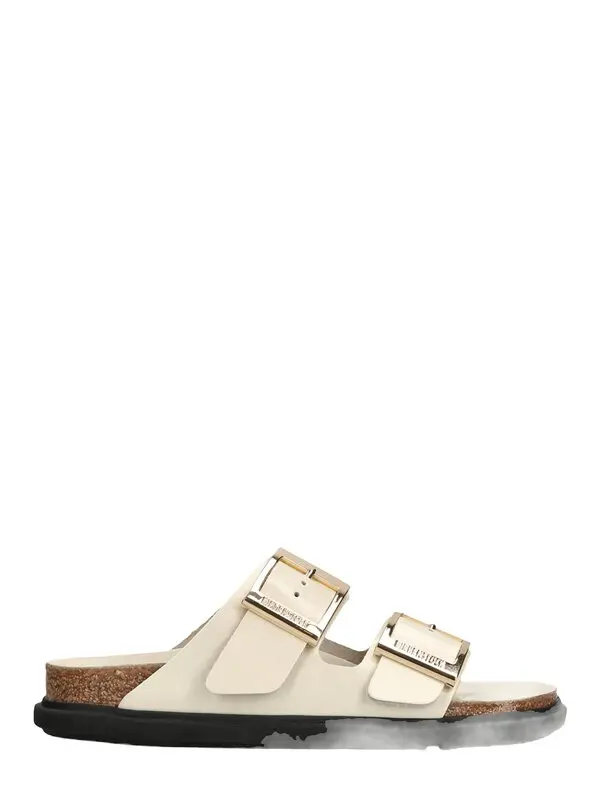 BIRKENSTOCK Leather Arizona Sandals - Ivory