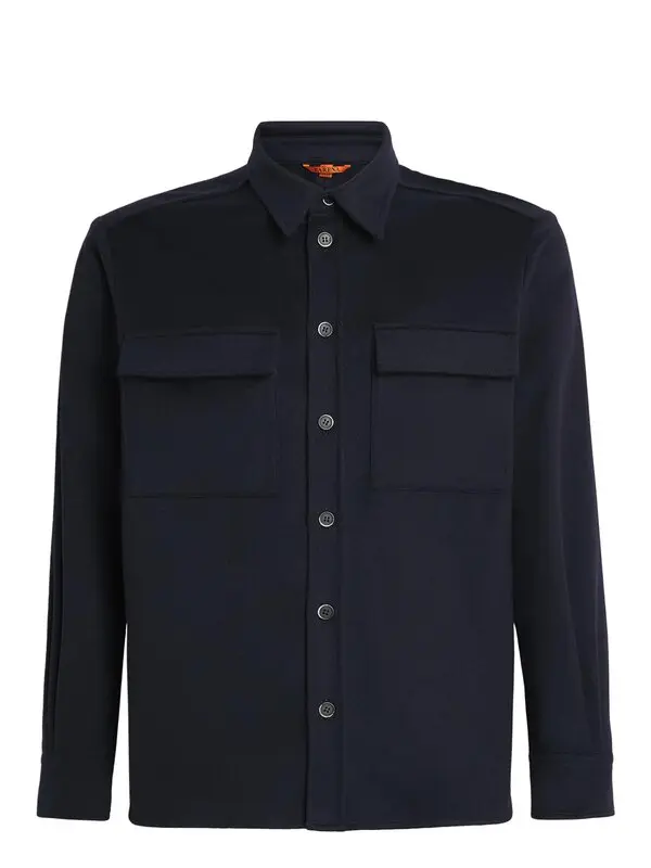 Barena Venezia Cashmere Overshirt - Navy