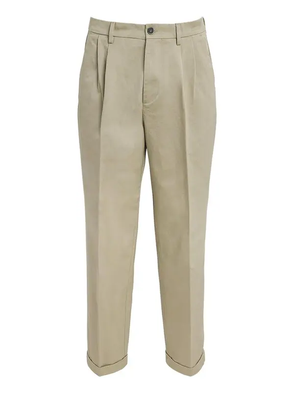 Barena Venezia Cotton Gabardine Trousers - Beige