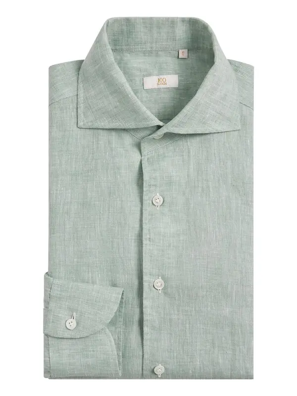 100HANDS Linen Shirt - Green