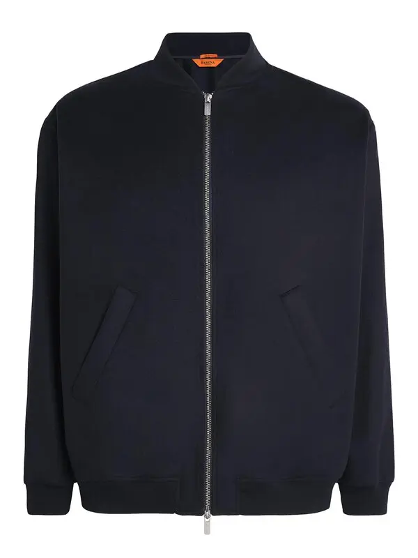 Barena Venezia Cashmere Bomber Jacket - Navy