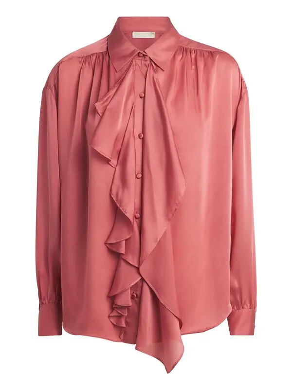 Ulla Johnson Silk Gesture Blouse - Pink