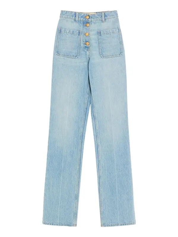 Valentino Garavani Straight Leg Jeans - Blue