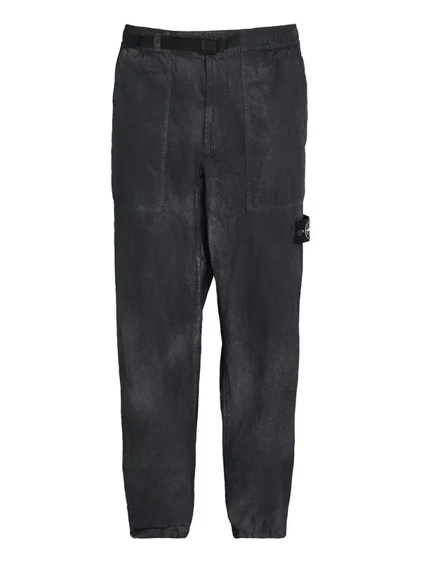 Stone Island Reflective Fatigue Trousers - Black