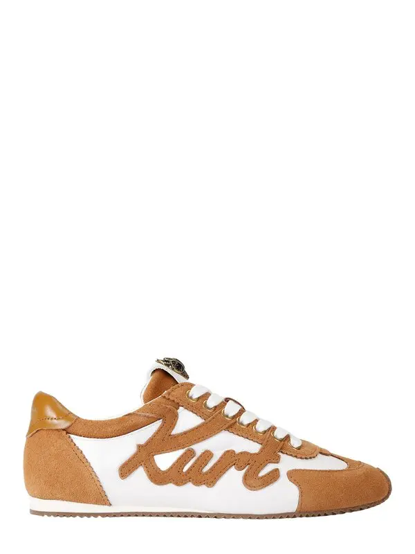 Kurt Geiger Leather-suede Islington Sneakers - Beige