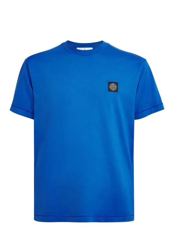 Stone Island Cotton Compass T-shirt - Blue