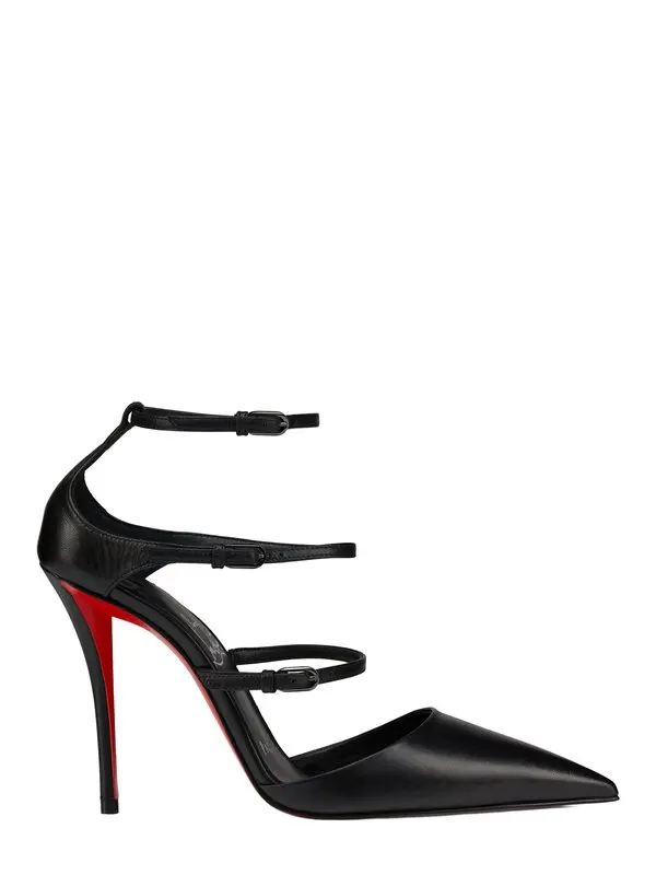 CHRISTIAN LOUBOUTIN Milena 100 Leather Pumps - Black