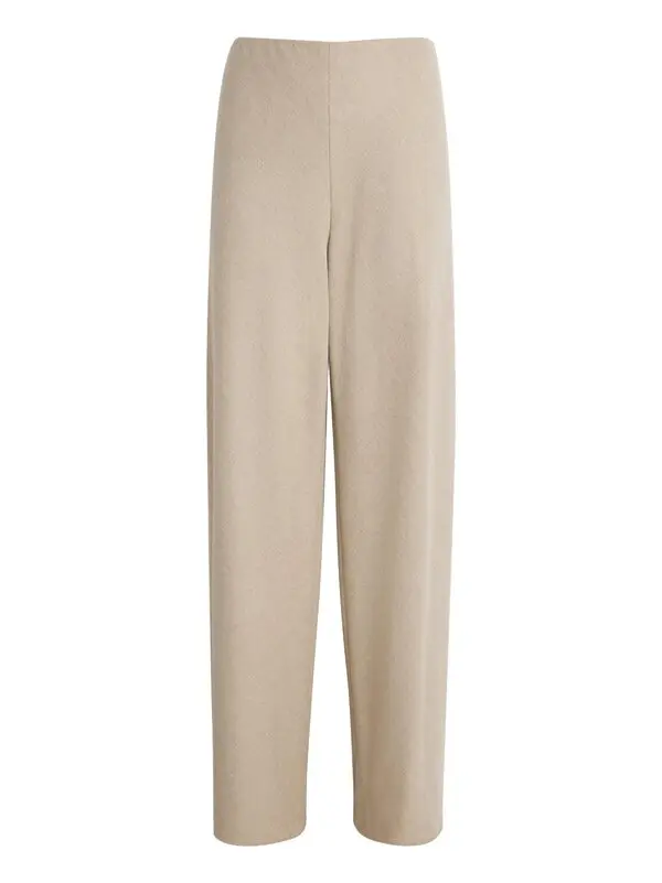 Vince Wool-blend Wide-leg Trousers - Beige