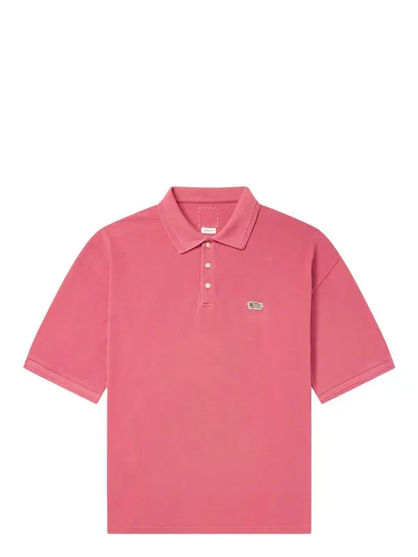 Visvim Logo-embroidered Cotton Polo Shirt - Red