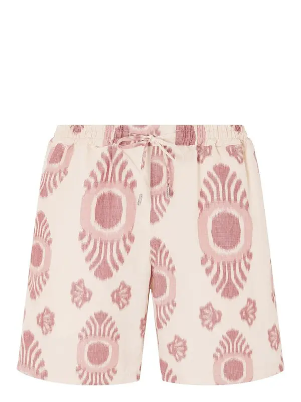 A KIND OF GUISE Volta Straight-leg Cotton-blend Jacquard Shorts - Pink