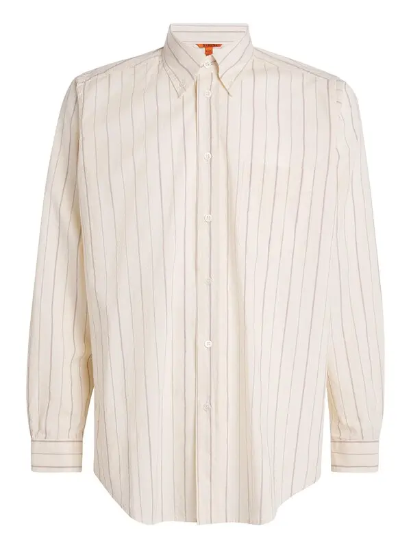 Barena Venezia Cotton Stripe Shirt - Beige