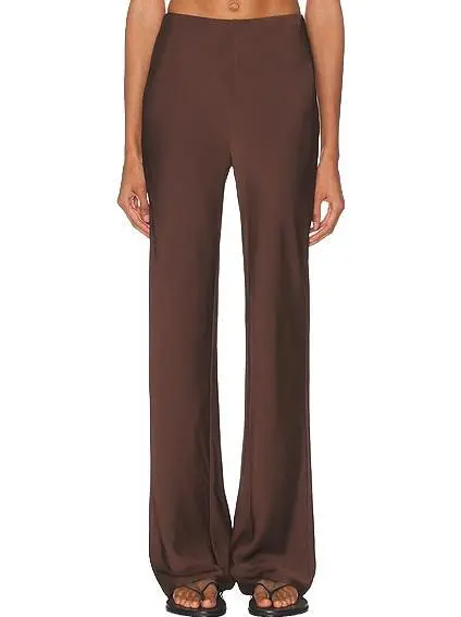 SRG Lennon Silk Pant - Brown