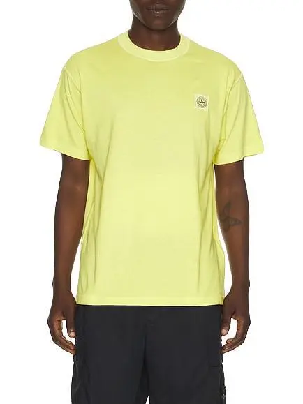 Stone Island Garment Dyed T-shirt - Lemon