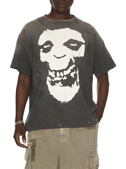 SAINT MXXXXXX Always Lovex Bape Short Sleeve Tee - Black
