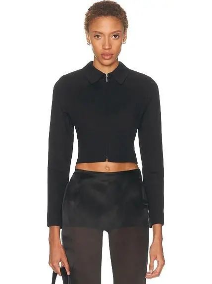 ALFIE Tori Cropped Zip Jacket - Black