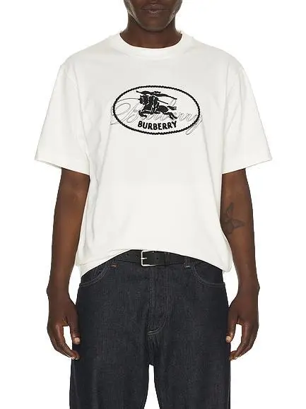Burberry Ryan Script T-shirt - Chalk