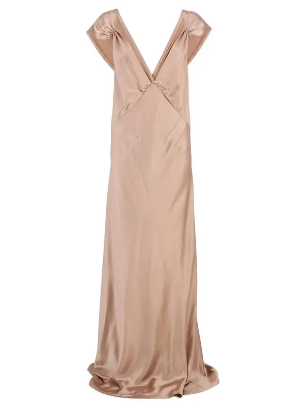 Saint Laurent Silk Satin Slip Gown - Pink