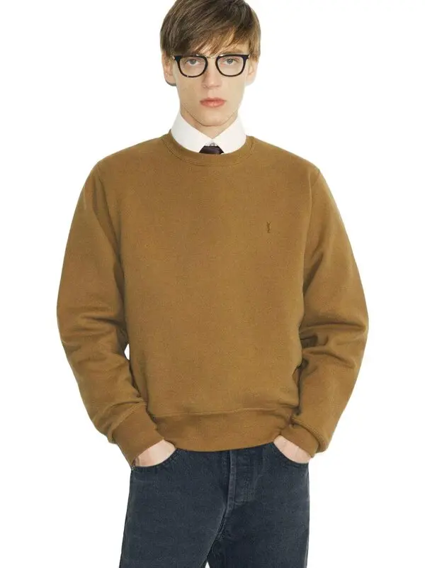 Saint Laurent Crewneck Sweatshirt - Brown