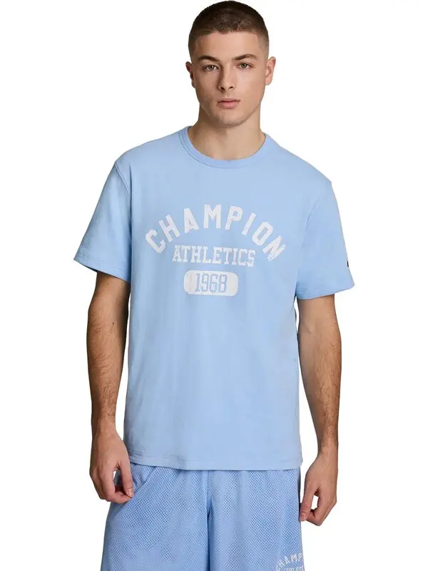 Champion Gridiron Reversible T-shirt, C Logo - Placid Blue