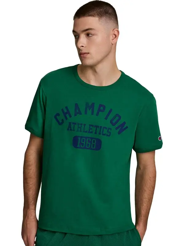 Champion Gridiron Reversible T-shirt, C Logo - Verdant Green