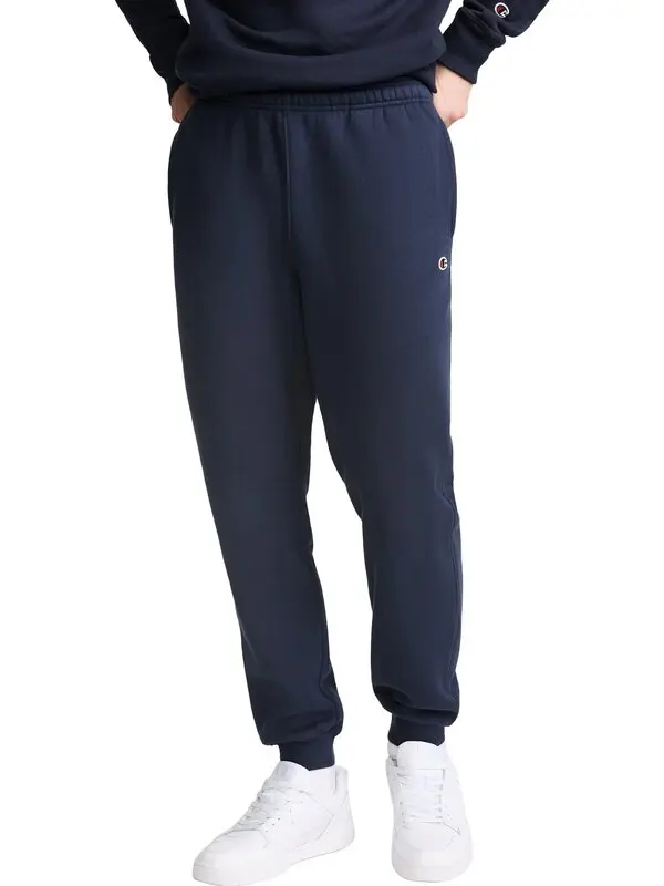 Champion Powerblend Joggers, C Logo - Deep Navy