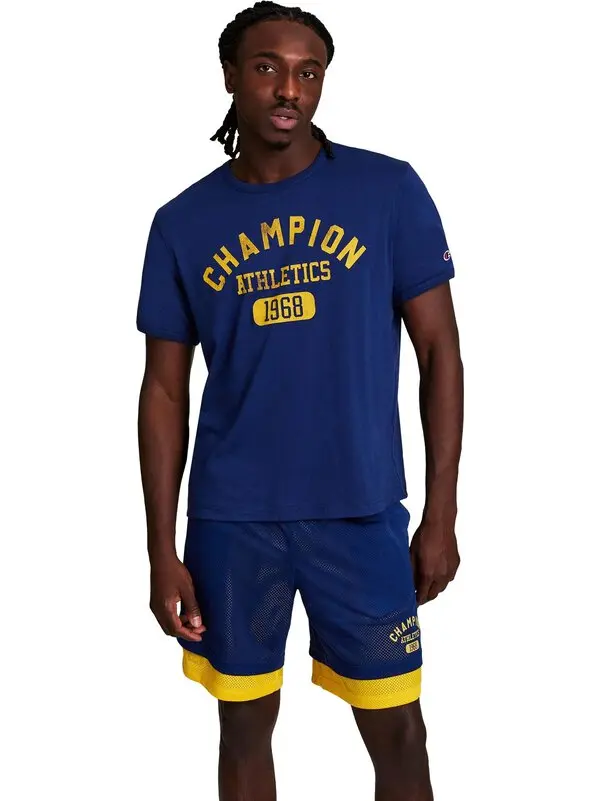 Champion Gridiron Reversible T-shirt, C Logo - Blue Depth