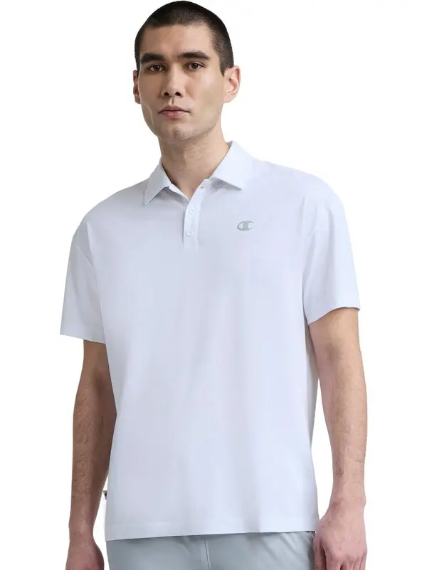 Champion Sport Polo, C Logo - Bright White