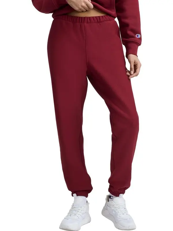 Champion Reverse Weave Cinched Bottom Sweatpants - Pomegranate