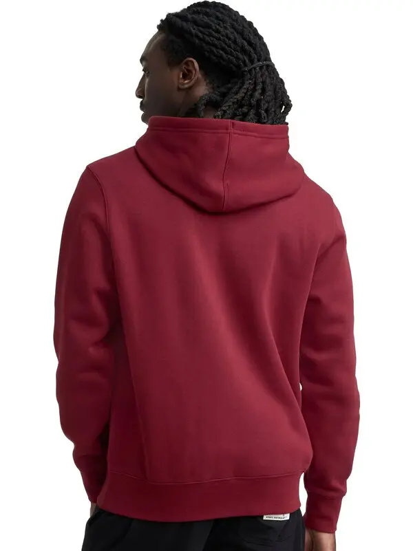 Champion Powerblend Fleece Hoodie With Script Logo - Pomegranate