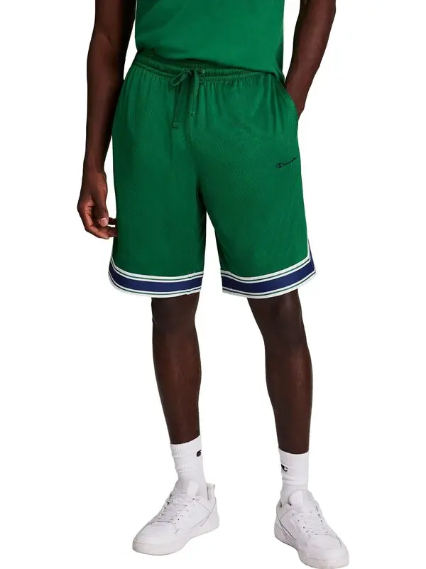 Champion 10" Gridiron Reversible Short With Script Logo - Verdant Green