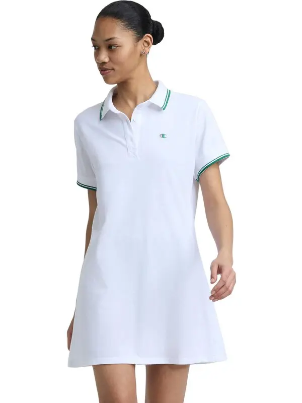 Champion Off The Court Polo Dress - Bright White